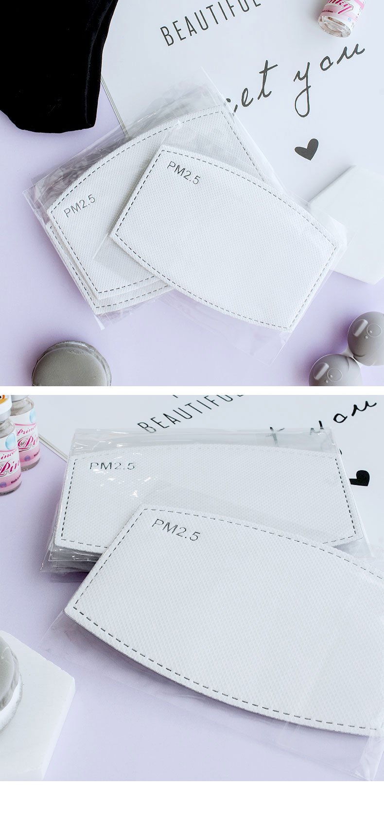 PP PM2.5 Face Mask Filters pack of 5 I PinkyParadise – www ...