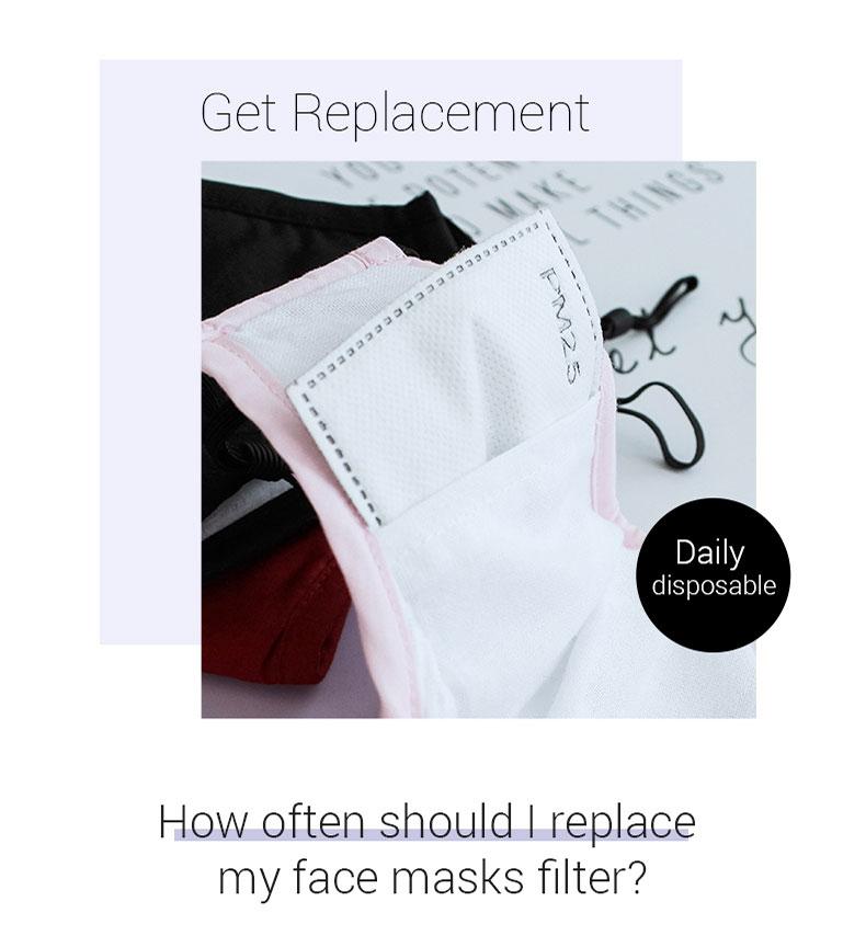 PP PM2.5 Face Mask Filters pack of 5 I PinkyParadise – www ...