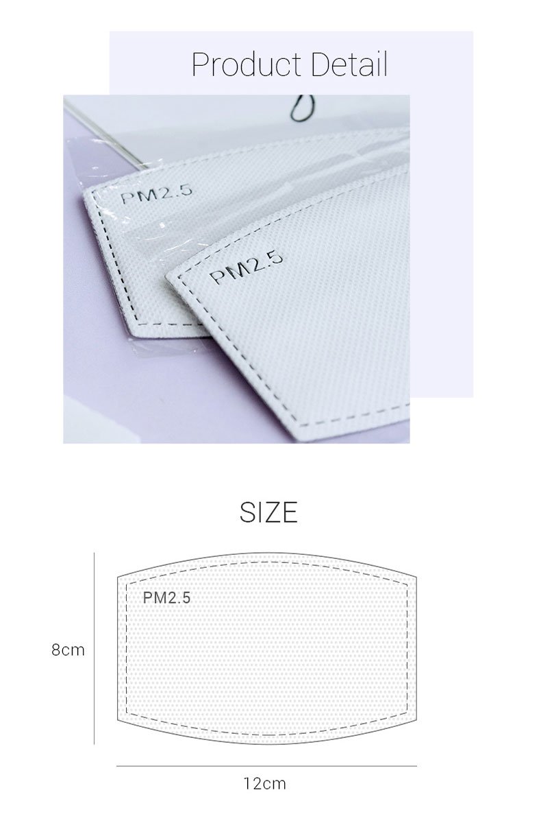 PP PM2.5 Face Mask Filters pack of 5 I PinkyParadise – www ...